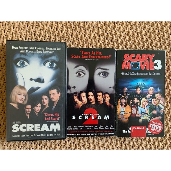 Cameras, Photo & Video | Scream Horror Movie Vhs Lot Of 3 Triolgy ...